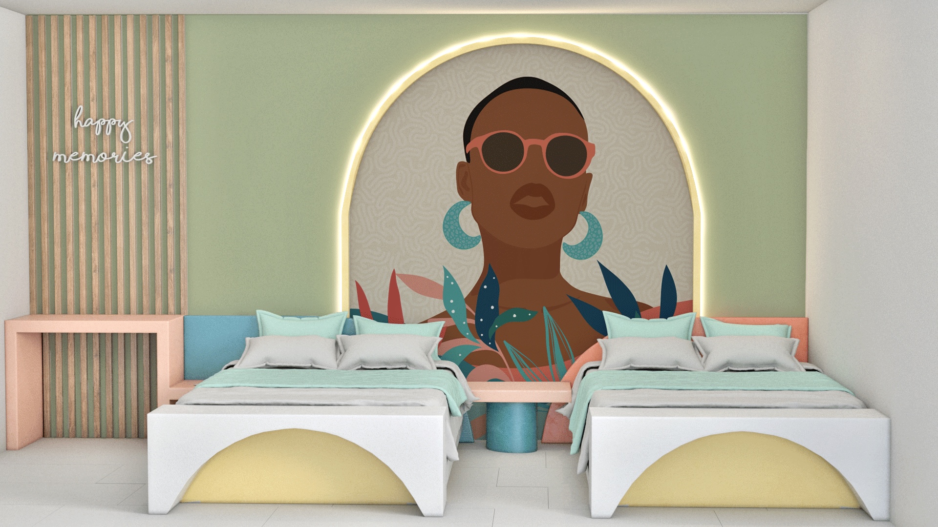 Teal y Coral - The nomadic design hostel